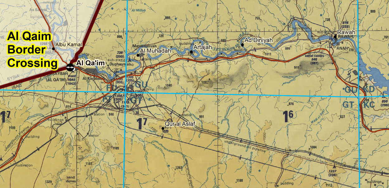 Al Anbar Province, Iraq Topographical Map – Battle Archives