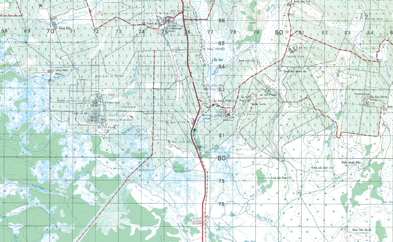 An Loc 1:50,000 Topographical Map – Battle Archives