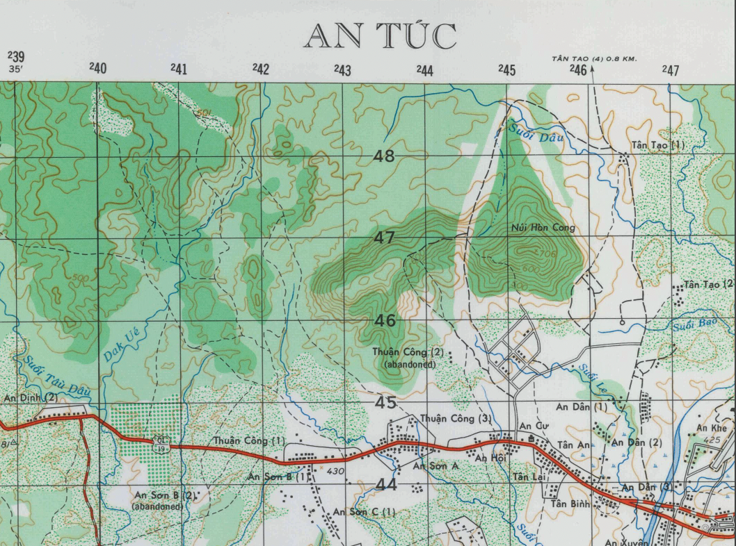 An Tuc 1:50,000 Topographical Map – Battle Archives