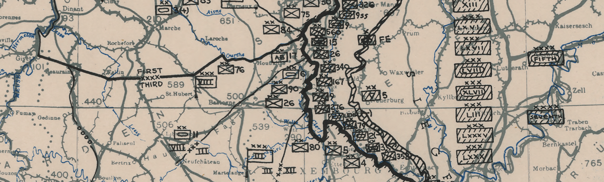 Battle Of The Bulge Wwii Map