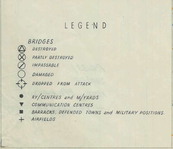 Legend On A Military Map