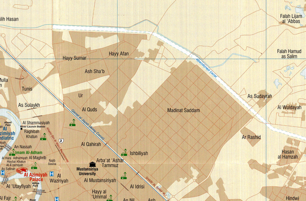 Baghdad, Iraq 1:62,500 City Topographical Map – Battle Archives