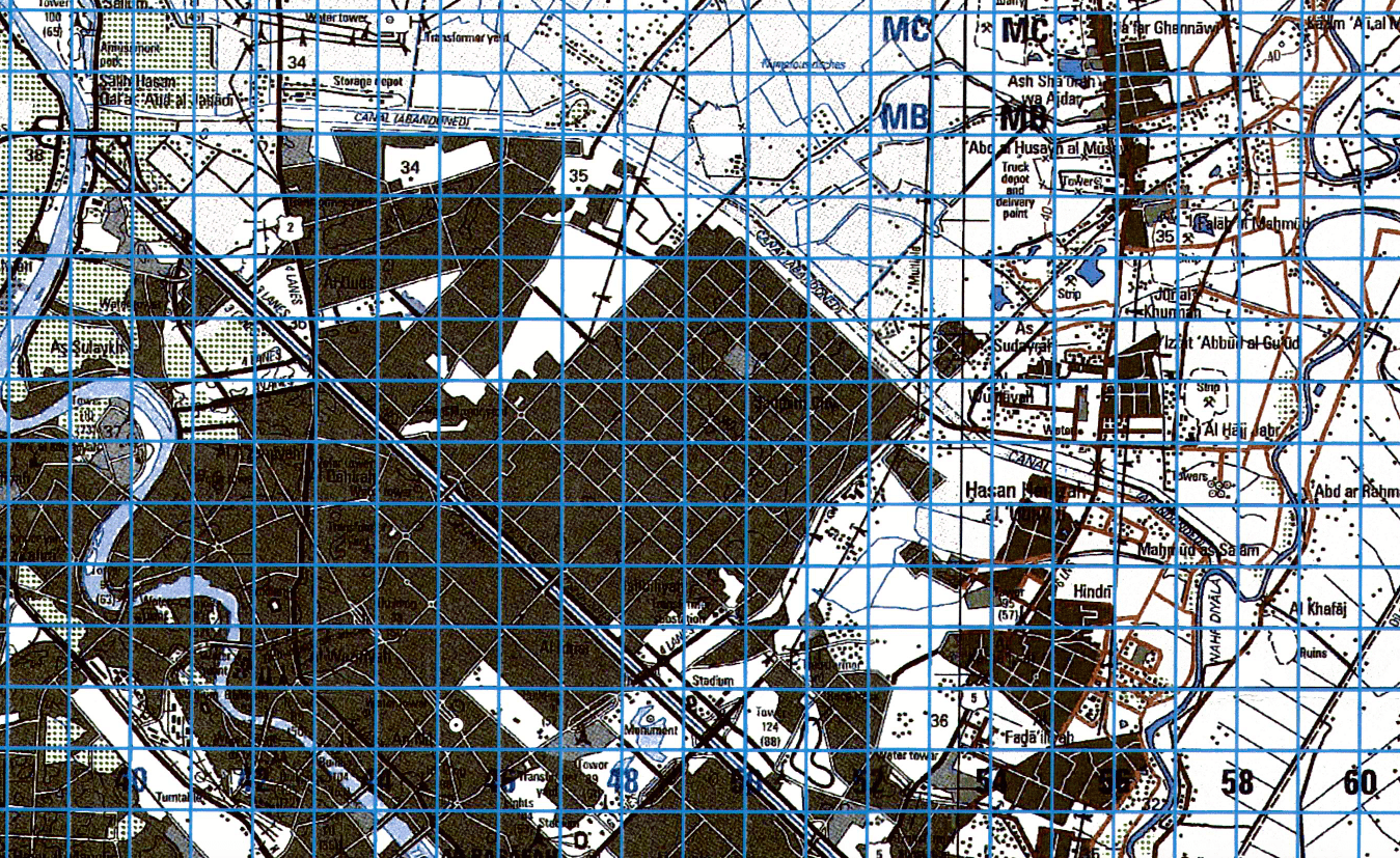 Baghdad, Iraq 1:100,000 City Topographical Map – Battle Archives