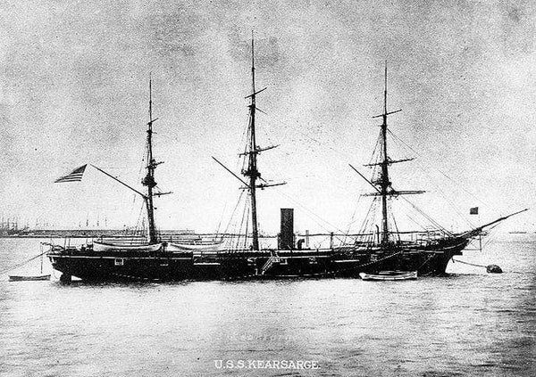 Cherbourg, France 1864 Naval Engagement Battle Map – Battle Archives