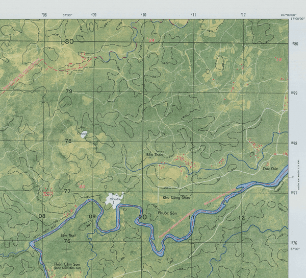 Con Thien, Vietnam Topographical Pictomap – Battle Archives