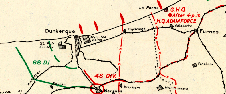 Dunkirk 28 May 1940 Battle Map – Battle Archives