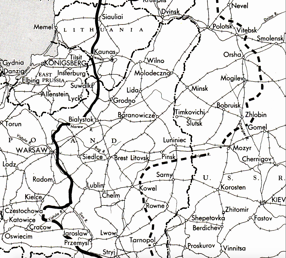 Eastern Front in 1944 OSS Battle Map – Battle Archives
