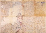 Eastern Front 1945 with Courland Pocket German Battle Map – Battle Archives