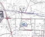 Fallujah, Iraq City Topographical Map