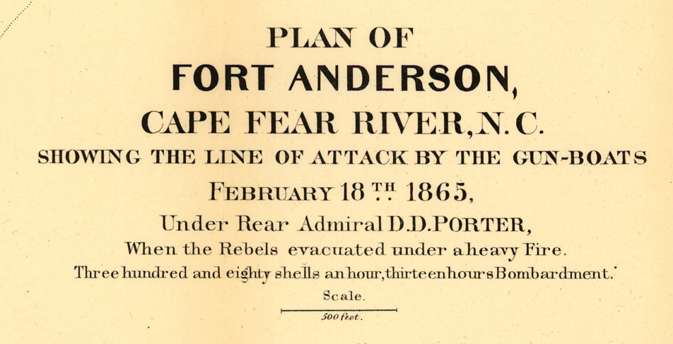 Fort Anderson, North Carolina Naval Battle Map – Battle Archives