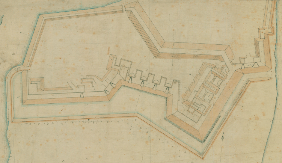 Fort Wagner, South Carolina 1863 Plan and Sections Map – Battle Archives