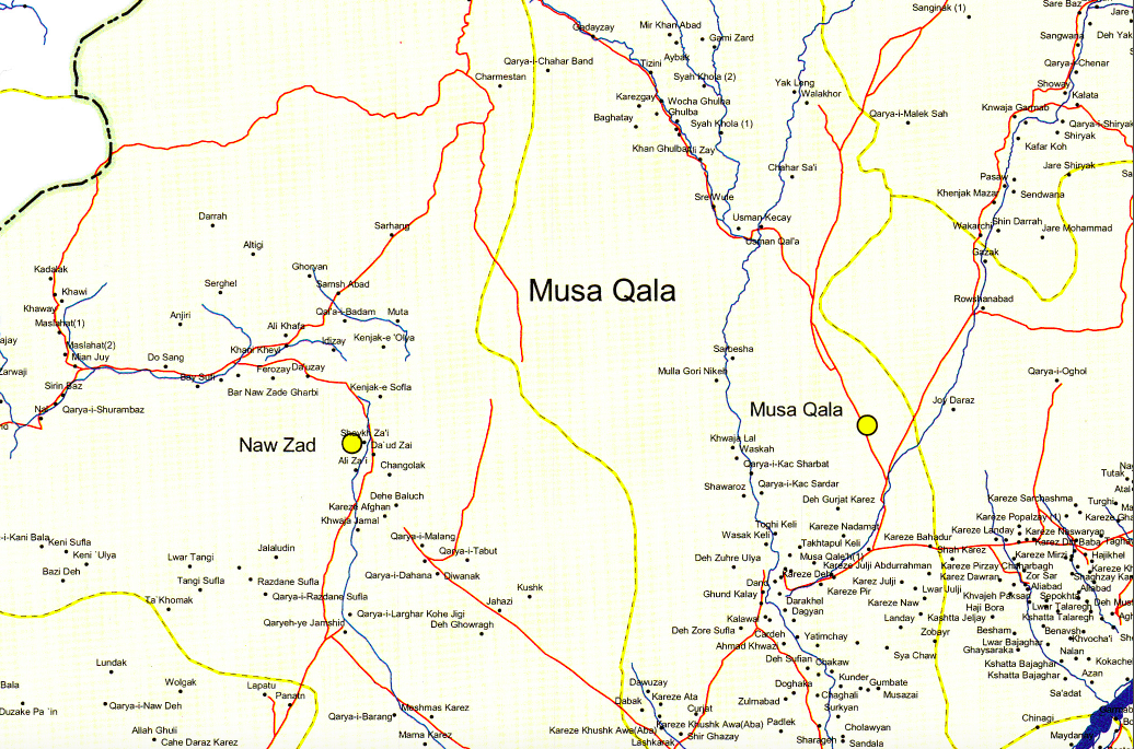 Helmand Province, Afghanistan – 2003 Provincial Map – Battle Archives