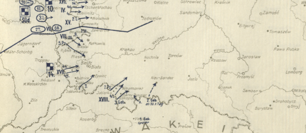 Poland Invasion 1939 German Battle Map – Battle Archives