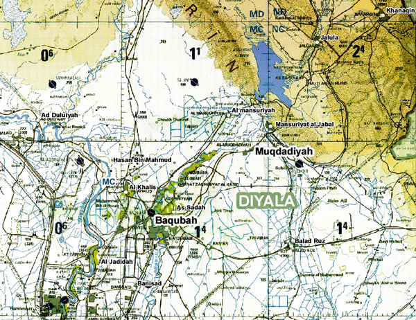 Iraq 2005 Northern Provinces Topographical Map – Battle Archives