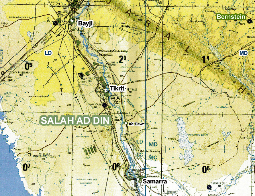 Iraq 2005 Northern Provinces Topographical Map