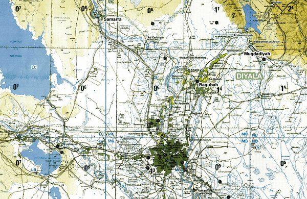 Iraq 2005 Northern Provinces Topographical Map – Battle Archives