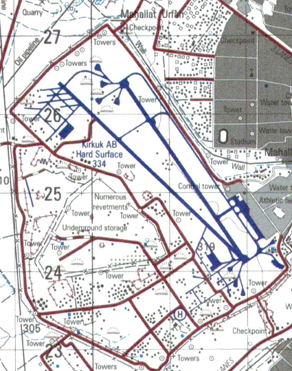 Kirkuk, Iraq 2009 City Topographical Map – Battle Archives