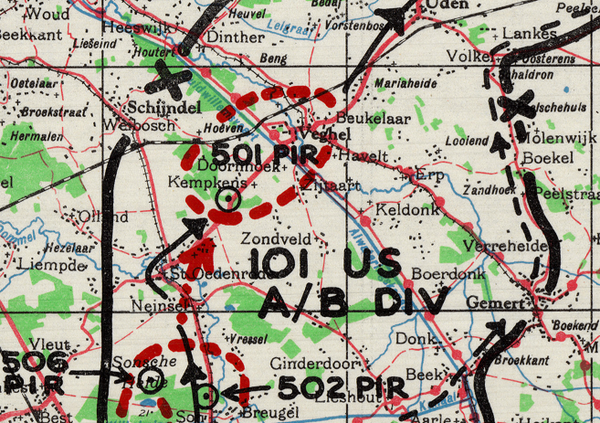 Market Garden Objective Areas and Drop Zones Battle Map – Battle Archives