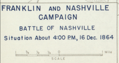Nashville, Tennessee Defensive Perimeter Battle Map