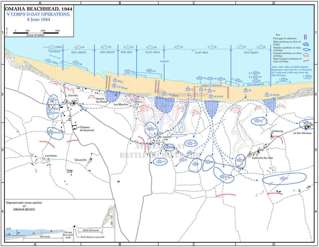 D Day Beaches Map