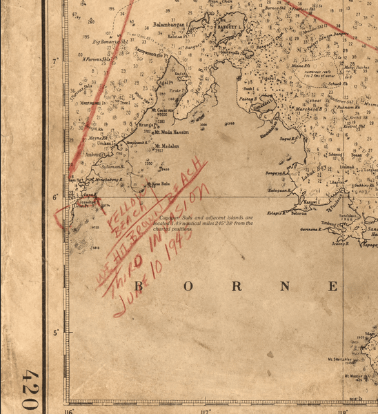 Philippines and Borneo 1945 Topographical Map – Battle Archives