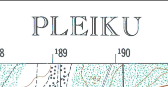 Pleiku, Vietnam Topographical Map – Battle Archives