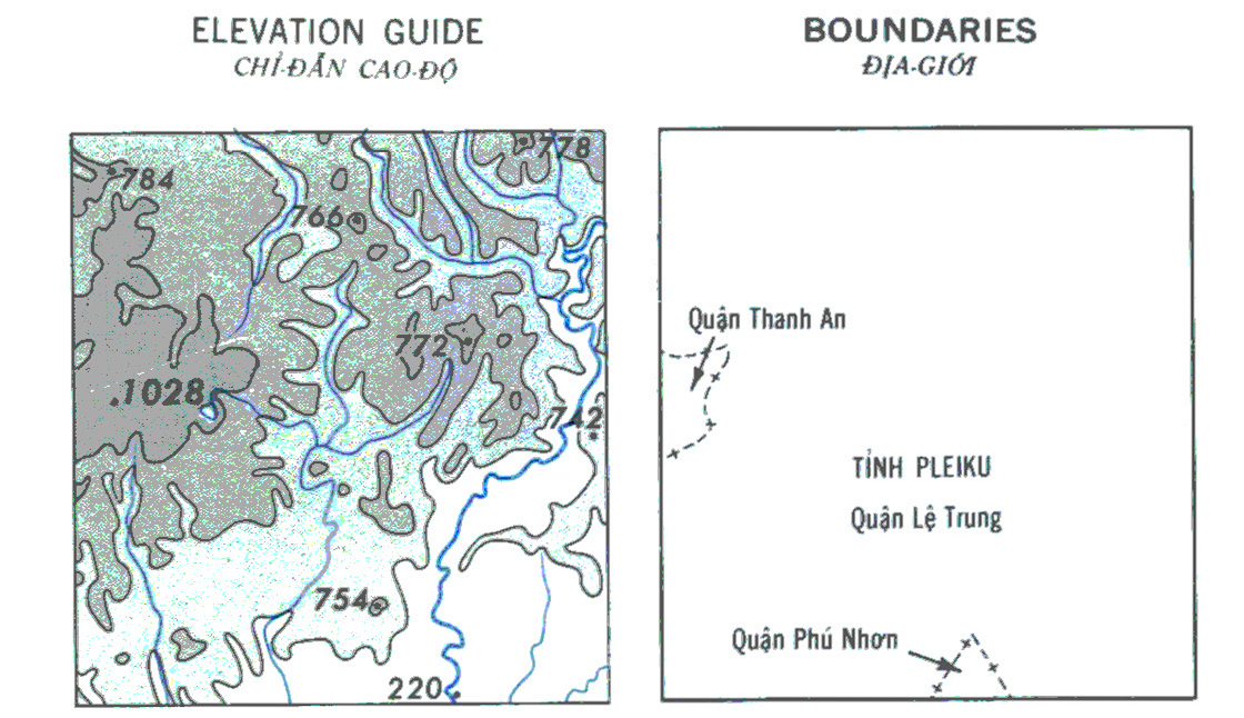 Pleiku, Vietnam Topographical Map – Battle Archives