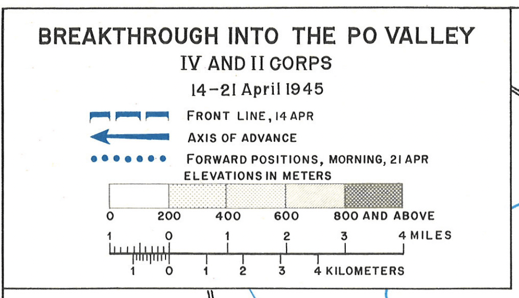 Po Valley, Italy 1945 Battle Map – Battle Archives