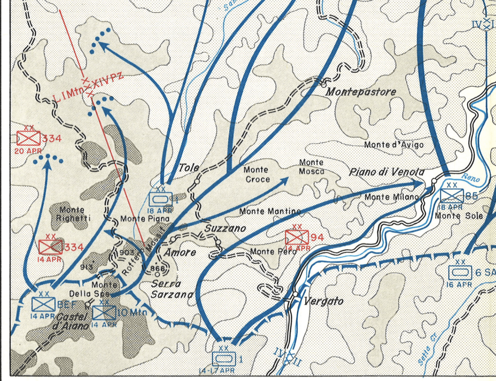 Po Valley, Italy 1945 Battle Map – Battle Archives