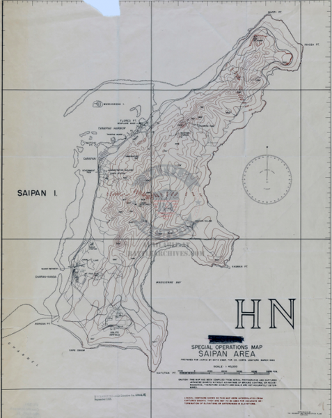 Saipan Assault Planning Battle Map – Battle Archives