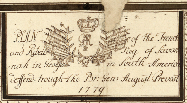 Savannah, Georgia 1779 Battle Map – Battle Archives
