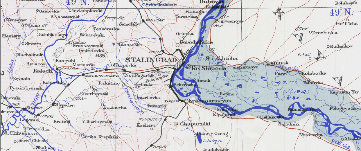 Stalingrad Topographical Map – Battle Archives