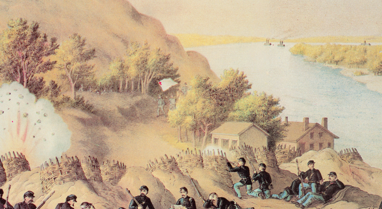 Vicksburg Battle Drawing
