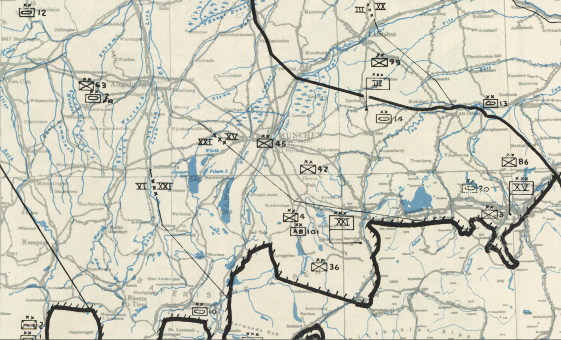Victory in Europe Day Final Front Lines Battle Map
